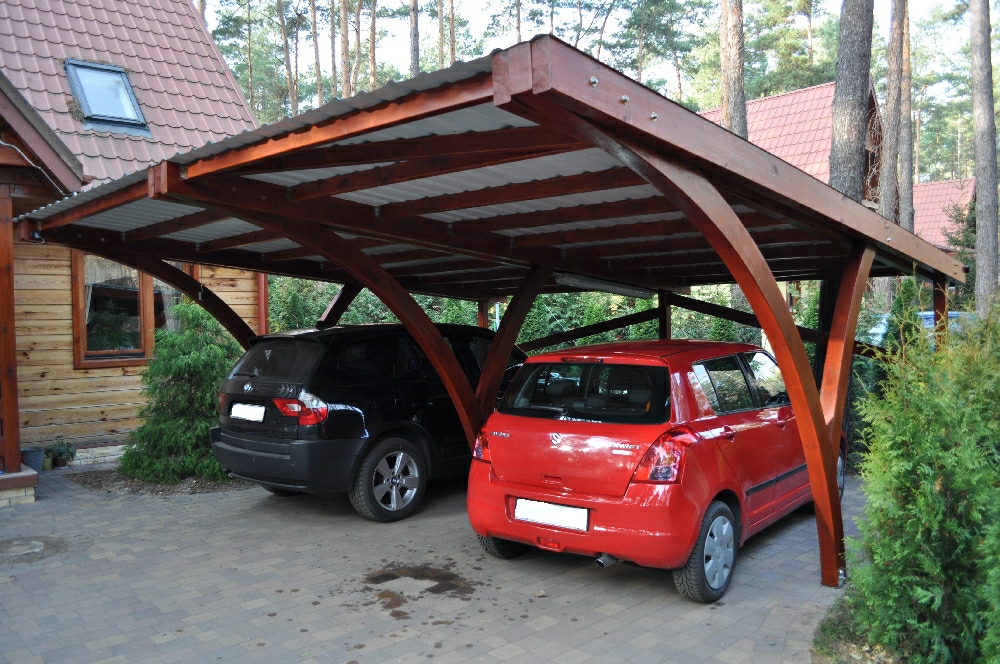 Přístřešek na auto v dřevěném provedení | hobbytec.cz