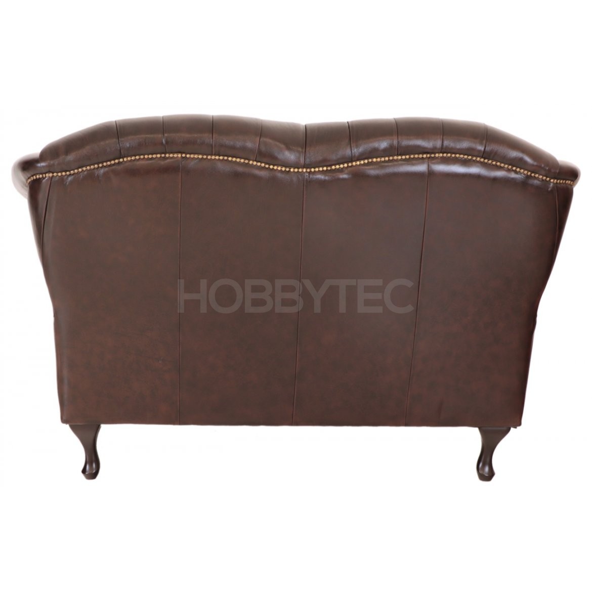 Pohovka dvoumístná Chesterfield Crown z pravé hovězí kůže | hobbytec.cz