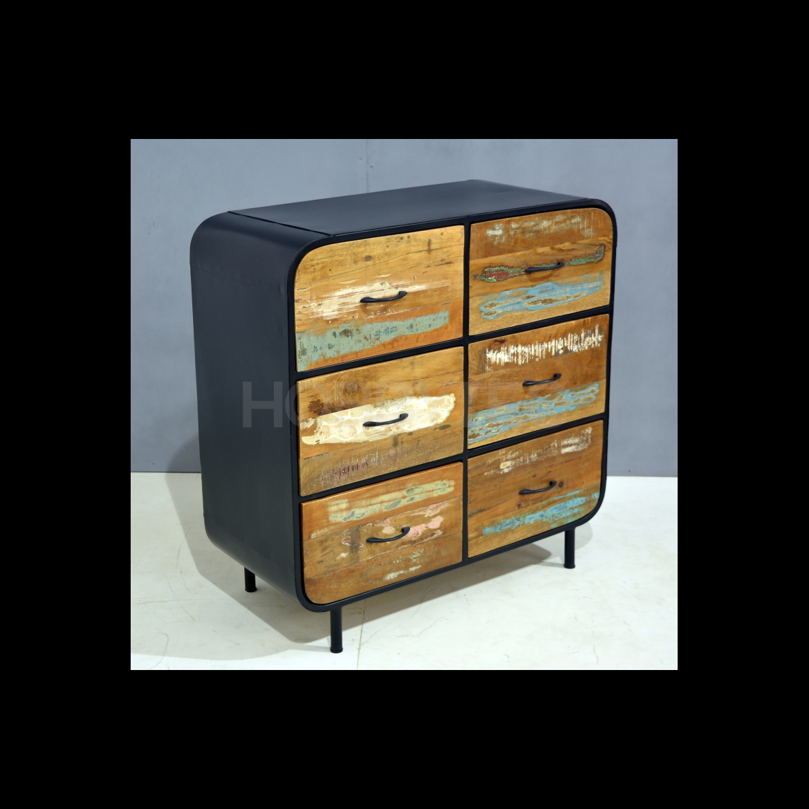 Komoda Retro 90x90x45 z recyklovaného mangového dřeva Old spice ...