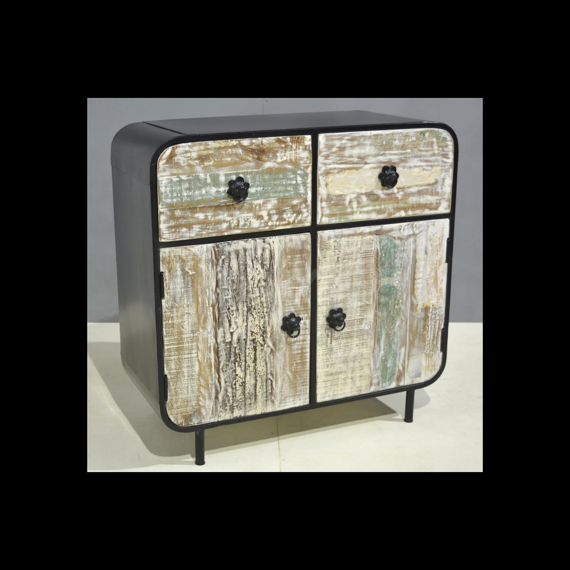 Komoda Retro 90x90x45 z recyklovaného mangového dřeva Old spice ...